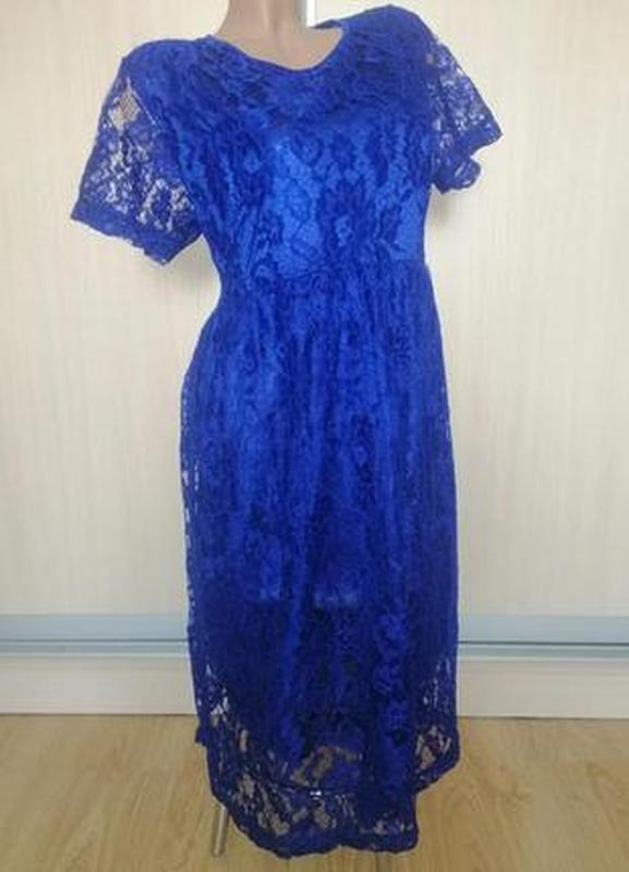 Мереживне плаття батал — ціна 399 грн у каталозі Сукні міді Купити жіночі речі за доступною