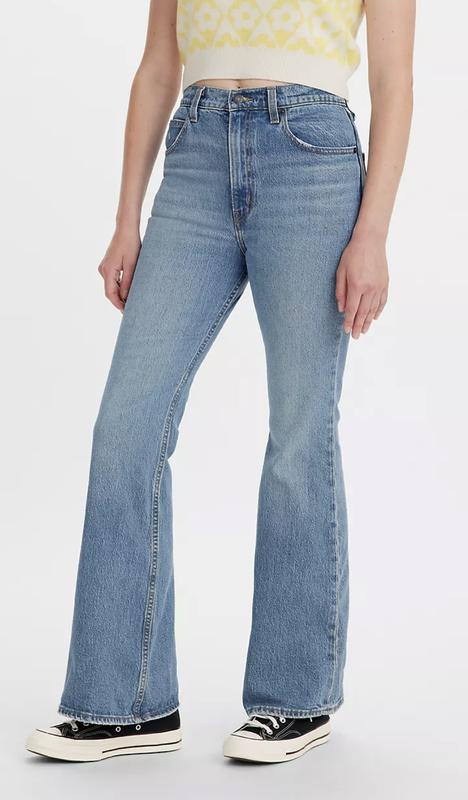 Голубые голубой клешные джинсы levi's джинсы клеш levi's premium 70's ...