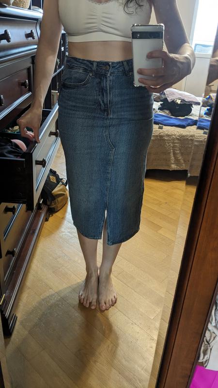 Джинсова спідниця — ціна 350 грн у каталозі Міді спідниці Купити жіночі речі за доступною ціною