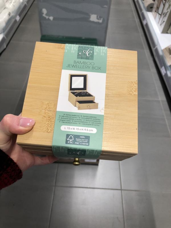 Шкатулка для прикрас деревʼяна шкатулка бамбукова шкатулка — ціна 540 грн у каталозі Скриньки