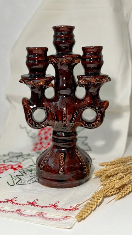 Подсвечник керамический однешнская керамика — цена 1150 грн в каталоге Подсвечники Купить