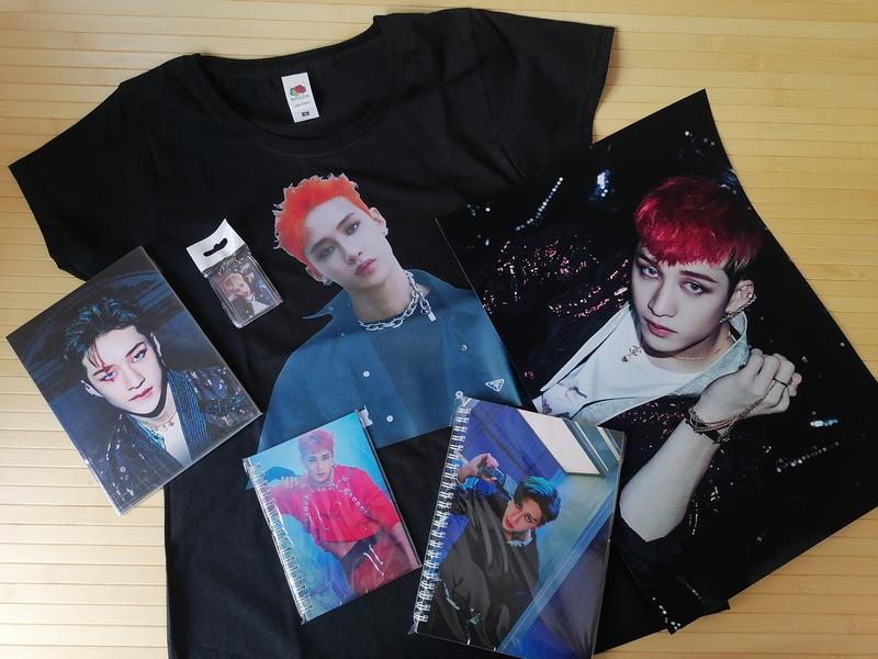 Комплект блокнот брелок зошит зошит скетчбук футболка чорна S