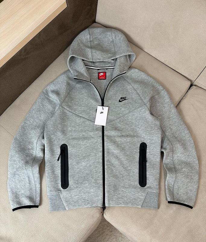 Оригинальный спортивный костюм nike tech fleece серый мужской | найк ...