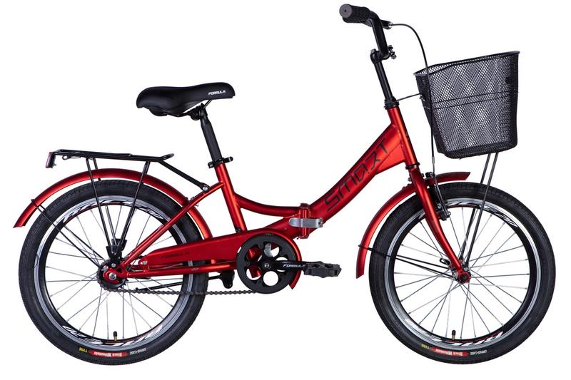 Велосипед st 20" formula smart vbr з багажником задн st з кошиком pl з ...
