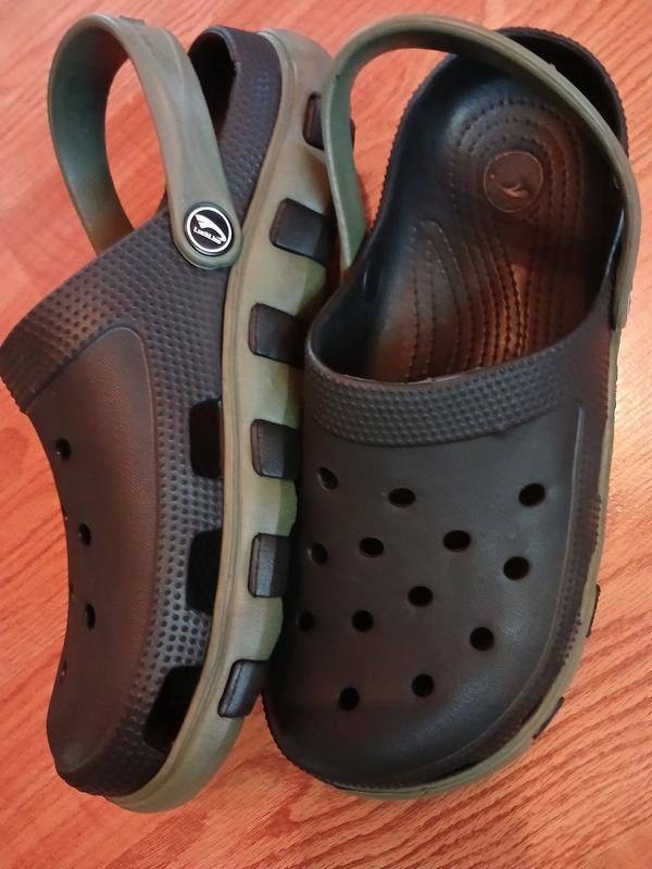 Кроксы мужские lack line (лак лайн),40-45 размеры, черный с хаки ...