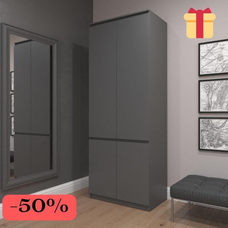 Шафа спальня передпокій книжкова шафа R 10 шафа розстібна в спальню антрацит шафа для