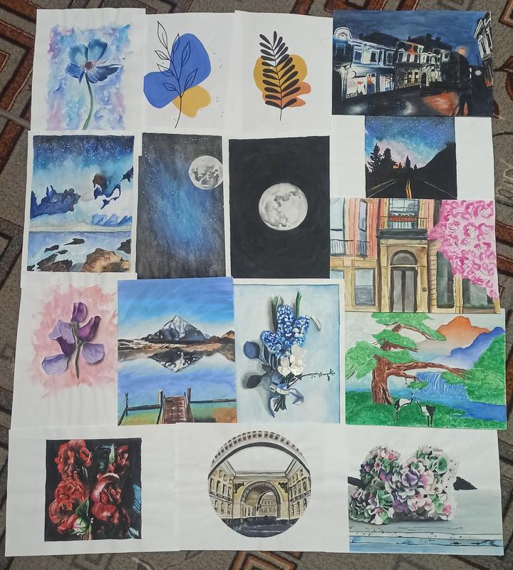 Картини аквареллю гуашшю — ціна 65 грн у каталозі Картини Купити товари для дому та побуту за