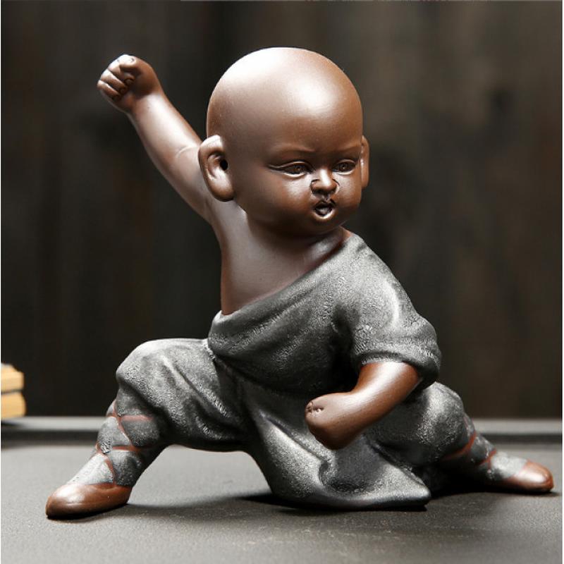 Статуэтка сувенир монах кунг фу тигр спускается с горы H 12 см фигурки с китайской