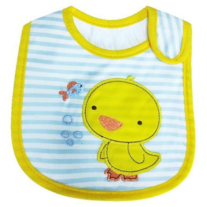 Слюнявчик тканевый на липучке утенок — цена 131 грн в каталоге Слюнявчики Купить детские