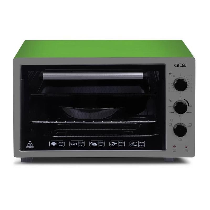 Духовка електрична настільна переносна artel md-3618e grey-green — ціна ...