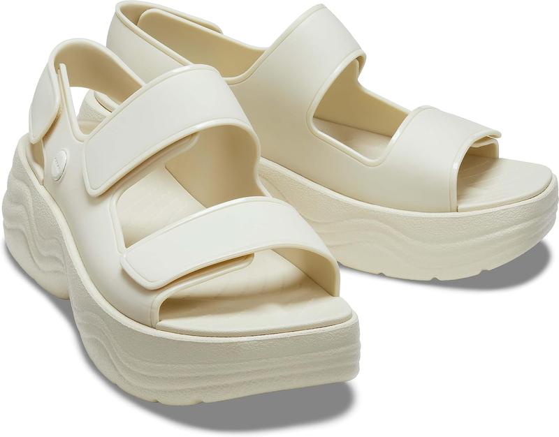 Crocs босоножки сандалии крокс на платформе skyline sandal bone 208183 ...
