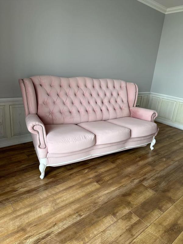 Диван розкладний тримісний пудра — ціна 35000 грн у каталозі Мякі меблі Купити товари для дому