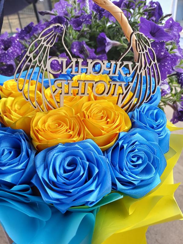 Цветы из ленты — цена 800 грн в каталоге Искусственные цветы Купить товары для дома и быта по