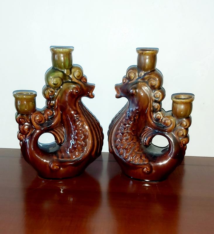 Свічник маньковская майоліка вінтажна кераміка вінтаж — ціна 1255 грн у каталозі Статуетки