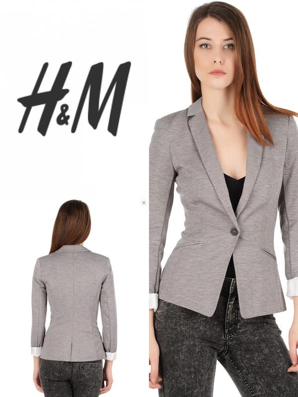 Красивый стильный пиджак жакет с карманами h&m этикетка — цена 384 грн ...