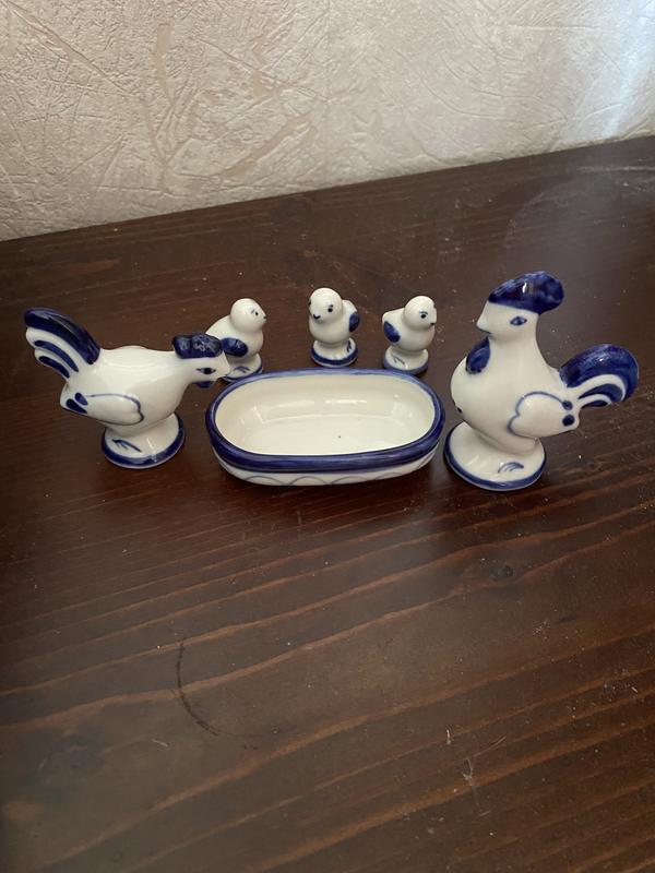 Пташиний двір гжель — ціна 550 грн у каталозі Статуетки Купити товари