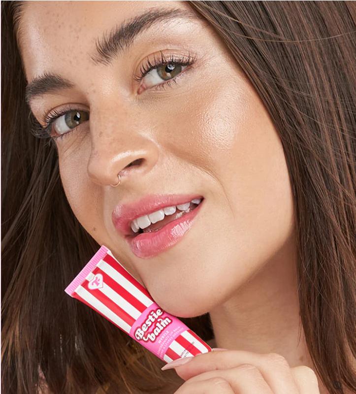 trixie cosmetics bestie balm pomegranate lip balm myrtle 350
