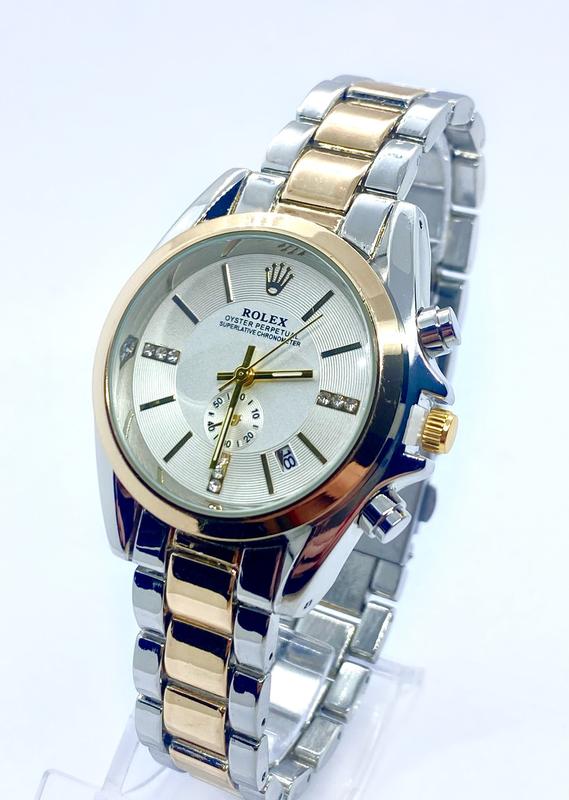 Часы женские наручные rolex (ролекс), комбинированные с белым ...