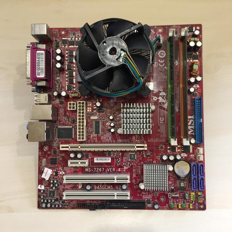 Материнська плата msi ms-7267 ver: 4.2 945gcm5 v2 socket 775 + c2d ...