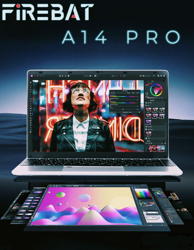 Ноутбук / комп'ютер ультра тонкий, потужний 4 ядерний ноутбук firebat ...