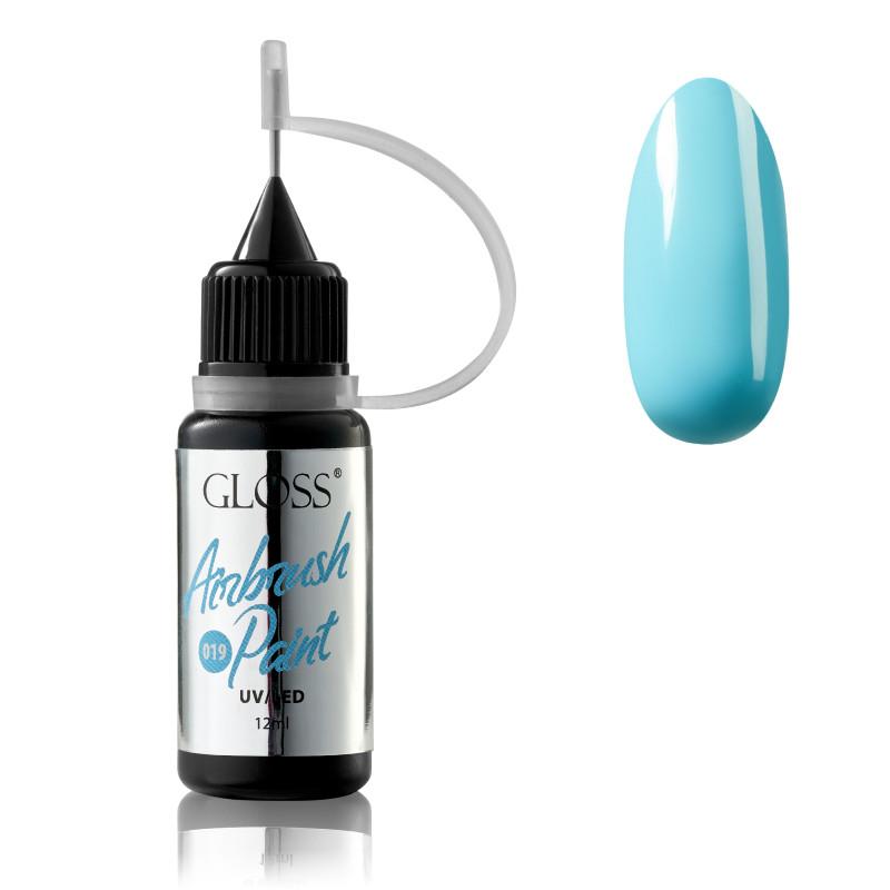Краска для аэрографа gloss airbrush paint 019 небесный , 12 мл — цена ...