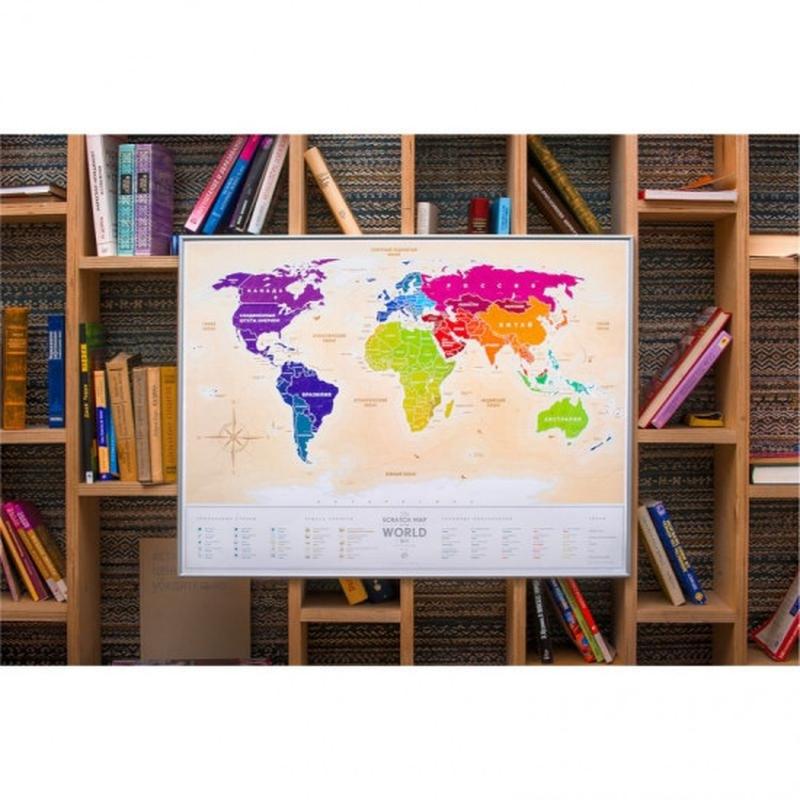 Скретч карта мира travel maps gold — цена 540 грн в каталоге Скретч ...