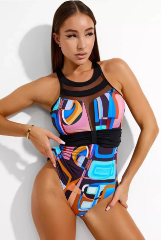 Яскравий суцільний купальник сітка Zfive 183 шт — ціна 755 грн у каталозі Купальники Купити