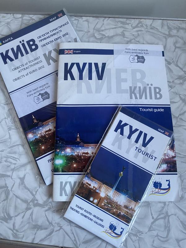 Англійською київ план карта путівник kyiv map tourist guide — ціна 59 ...