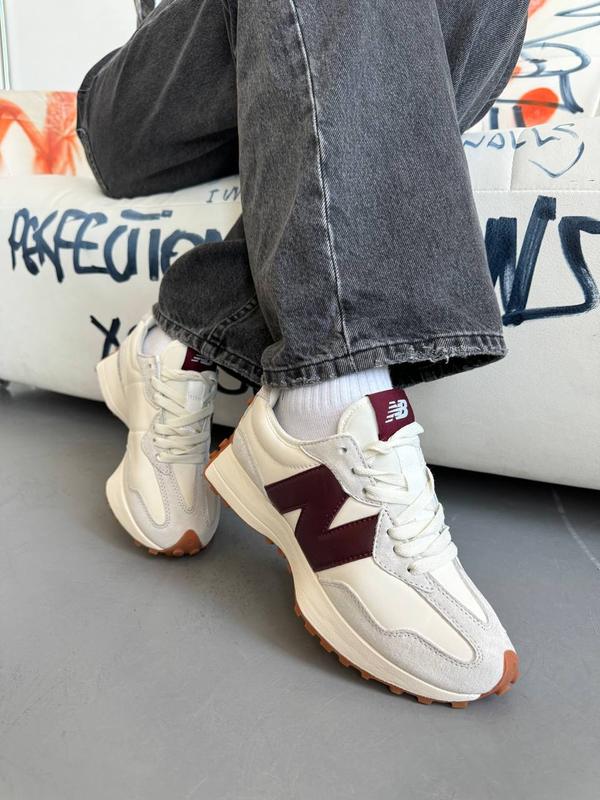 New balance 327 moonbeam classic burgundy — ціна 2050 грн у каталозі ...