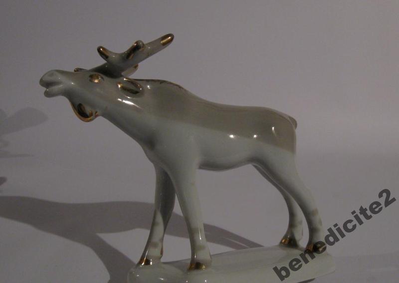Статуэтка лось олень фарфор полонне зкх ссср — цена 95 грн в каталоге Статуэтки Купить