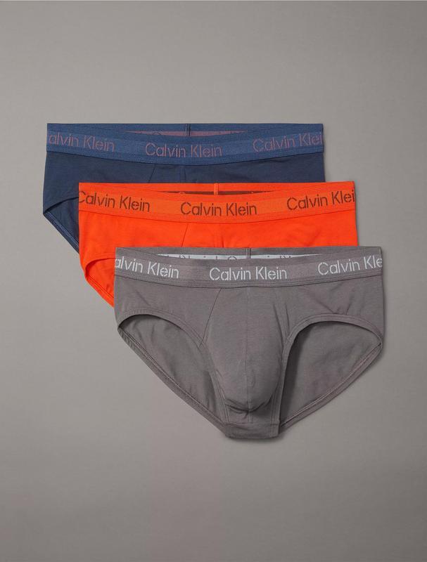 Оригинальные слипы calvin klein stencil logo cotton stretch 3-pack hip ...
