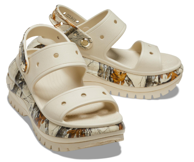 Crocs кроксы босоножки сандалии на платформе classic mega crush sandal ...