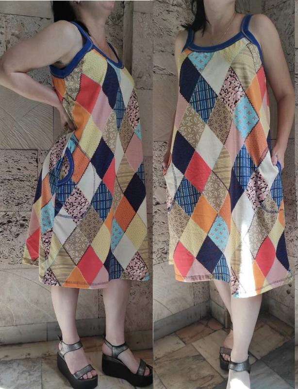 Жіночий сарафан великого розміру — ціна 410 грн у каталозі Сарафани Купити жіночі речі за