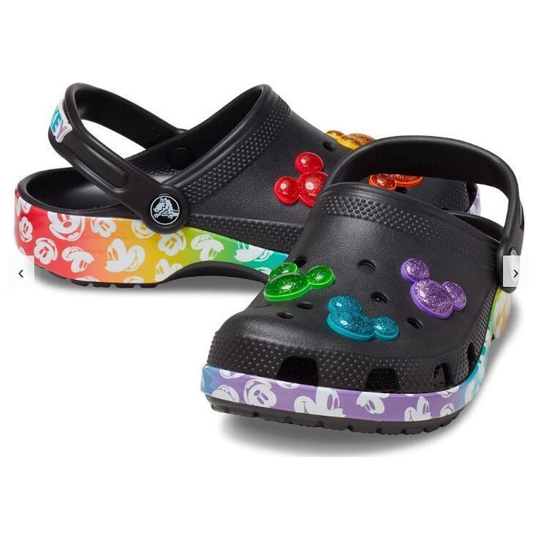 Crocs classic disney rainbow clog оригинал сша j6 38-39 (24 см) яскраве ...