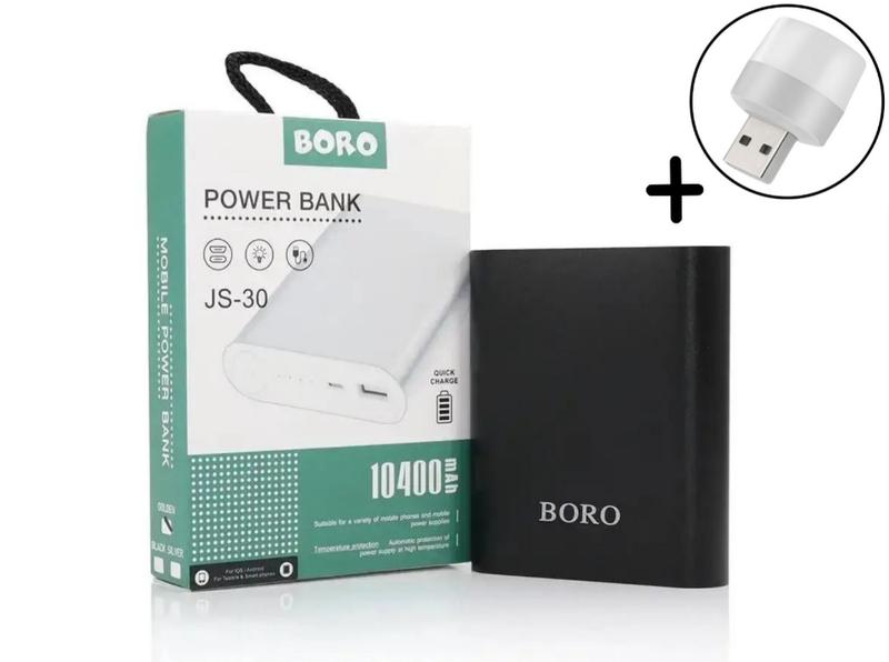 Універсальна мобільна зарядка повербанк power bank js-30 boro 10400 mah ...