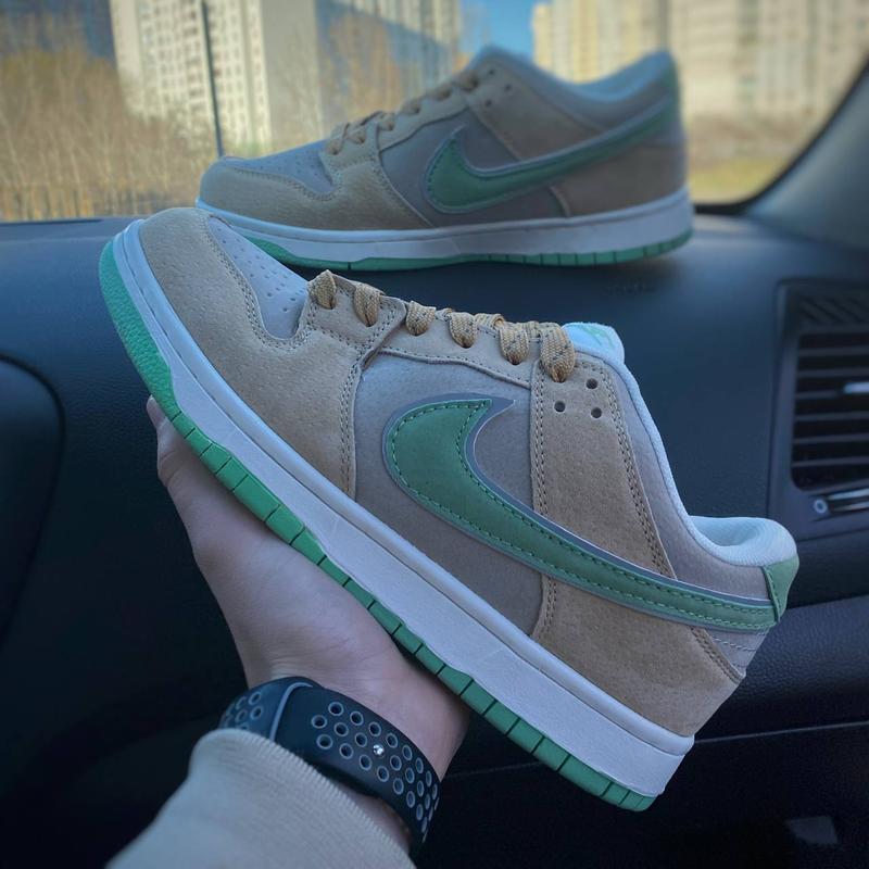 Nike sb dunk beige&green — цена 1801 грн в каталоге Кроссовки Купить ...