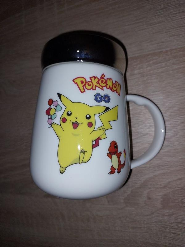 Чашка термос керамічна з покемоном керамічна кружка — ціна 149 грн у каталозі Чашки Купити