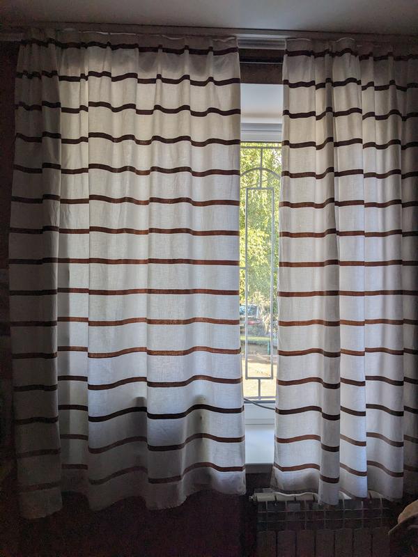 Штори котонові комплект — ціна 410 грн у каталозі Штори Купити товари для дому та побуту за