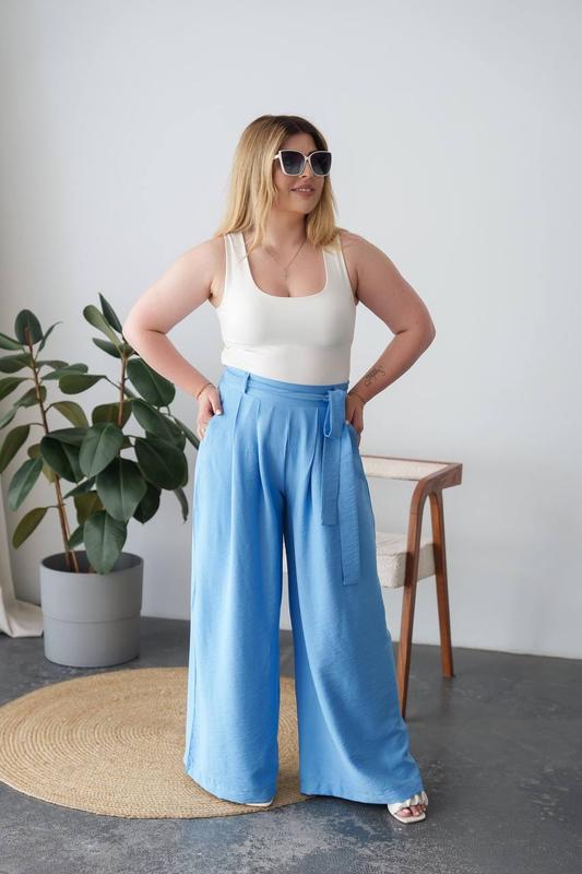 Брюки палаццо батал — ціна 800 грн у каталозі Брюки Купити жіночі речі за доступною ціною на