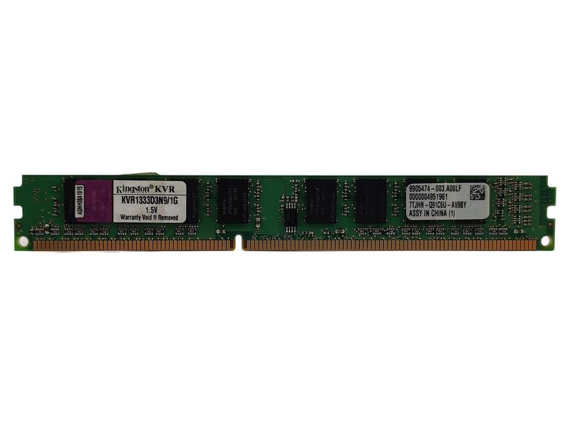 Оперативная память Kingston Ddr3 1gb 1333mhz Pc3 10600u Kvr1333d3n9 1g