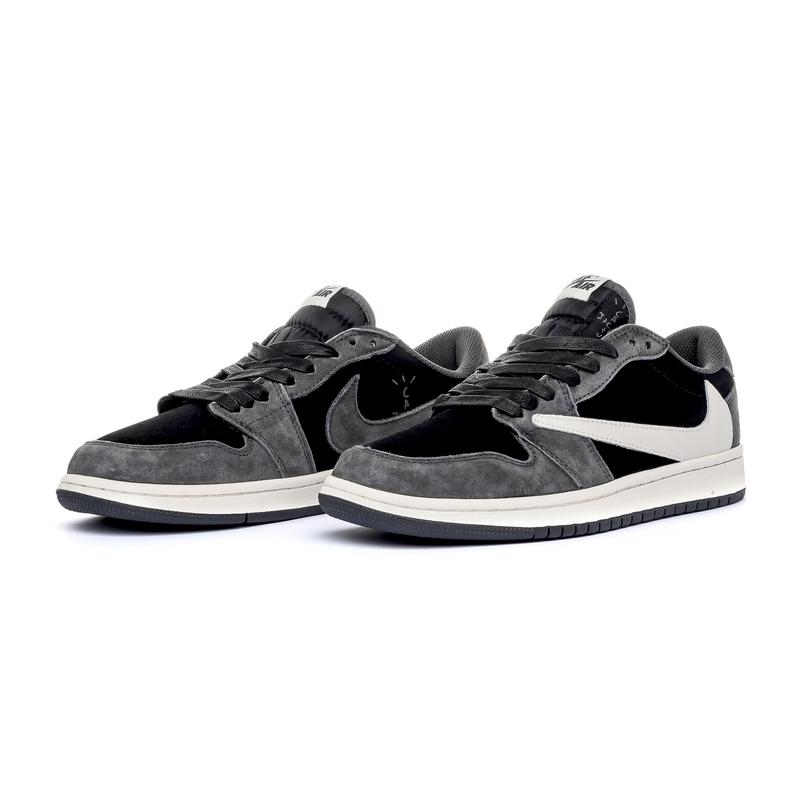 Кросівки чоловічі nike air jordan 1 retro low travis scott silver ...