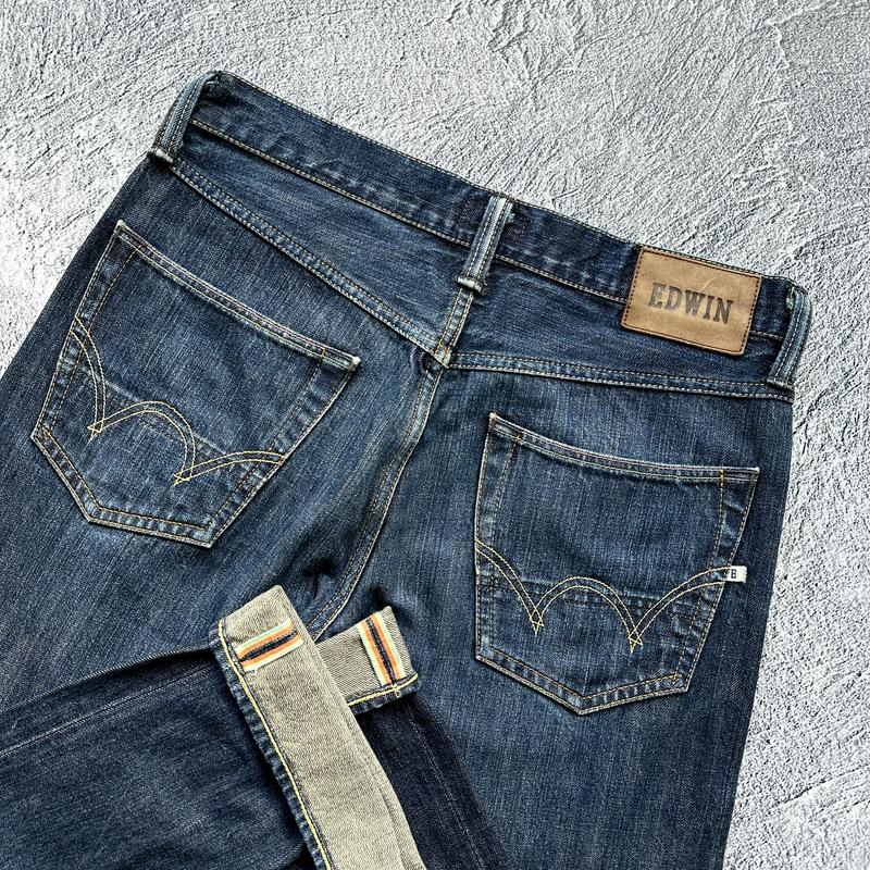 Дуже круті, оригінальні джинси edwin ed-47 regular selvedge dark blue japan — ціна 999 грн у ...