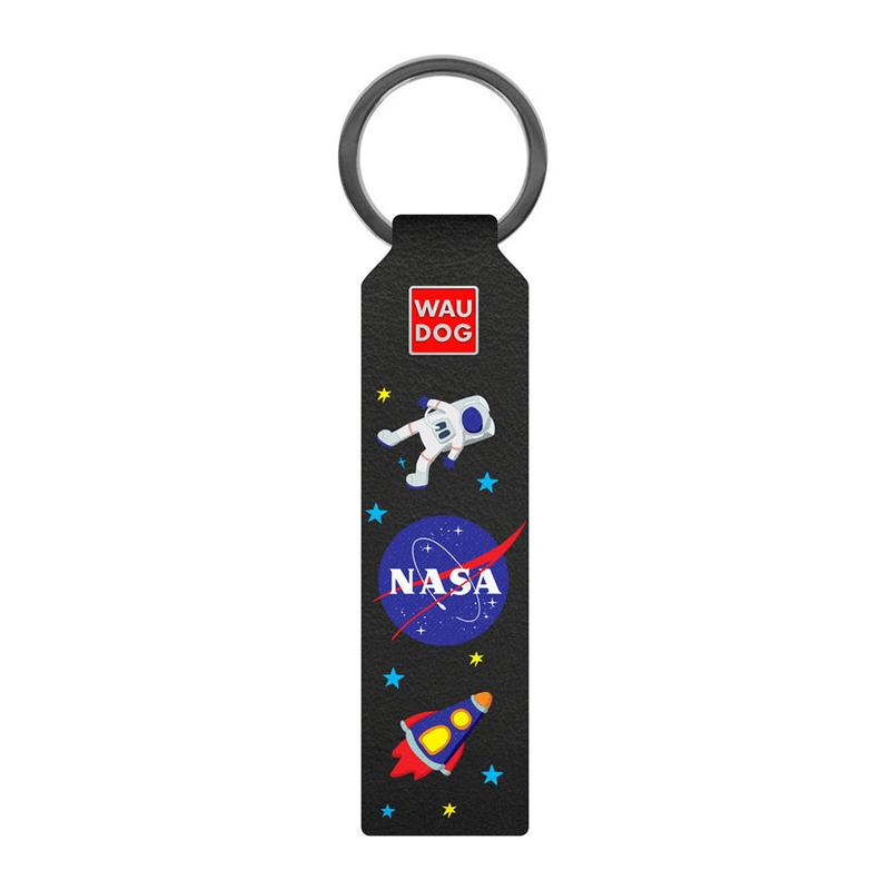 Брелок waudog design з малюнком "nasa", преміум шкіра (ширина 20мм ...