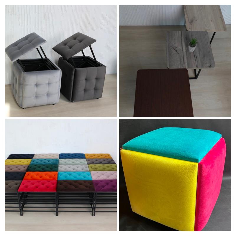 Пуф 5в1 банкетки столік — ціна 1299 грн у каталозі Меблі для передпокою Купити товари для дому