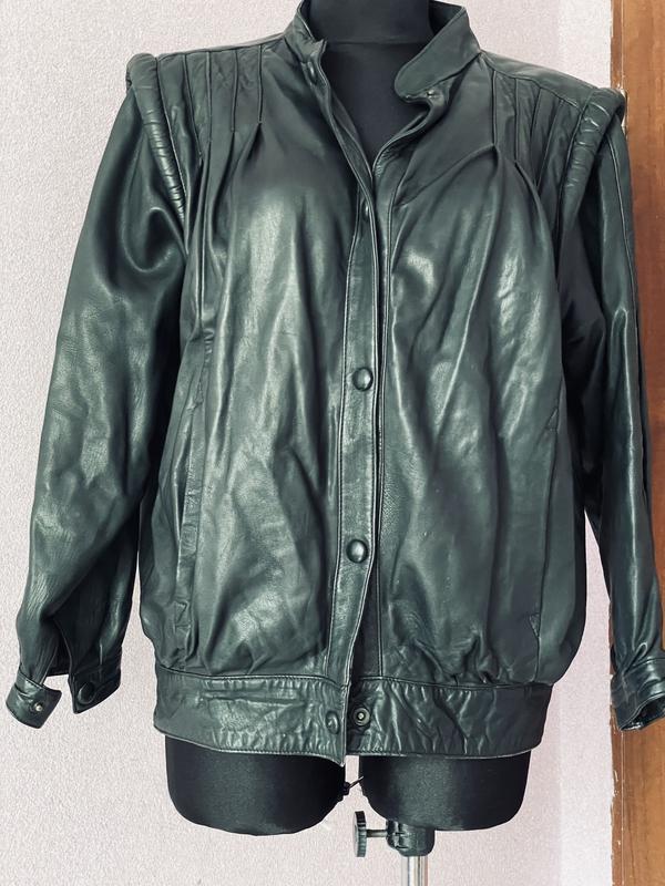 Шкіряна вінтажна куртка — ціна 300 грн у каталозі Куртки Купити жіночі