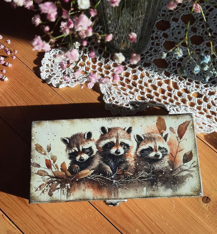 Шкатулочка з єнотами — ціна 500 грн у каталозі Скриньки Купити товари для дому та побуту за