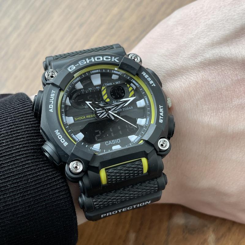 Чоловічий спортивний годинник casio g-shock ga-900 чорного кольору ...
