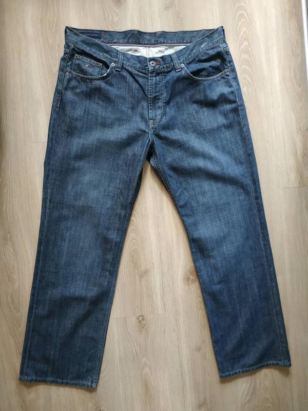 Летние джинсы tommy hilfiger 100% cotton, размер 40/32, состояние ...
