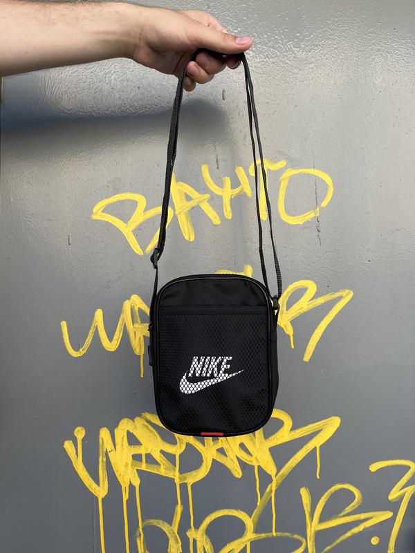 Сумка nike через плечо, черная барсетка найк, мессенджер nike, купить ...