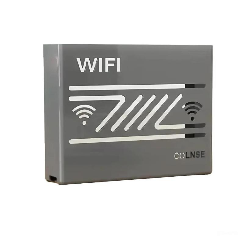 Тримач полиця для роутера пластикова colnse велика настінна, 29х23 см ...